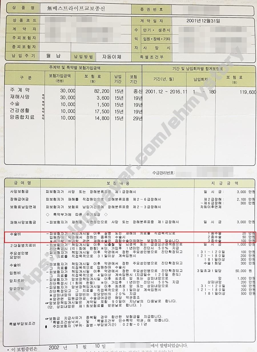 보험금 청구 백내장 수술 수술비 보험금 청구 H251 노년 핵백내장 수정체유화술 렌즈삽입술 네이버 블로그